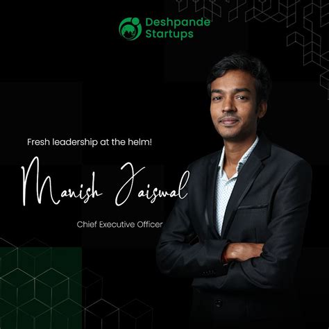 Thanks Deshpande Startups I Am Equally Excited As Well The Journey