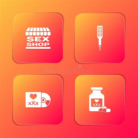 Set Sex Shop Building Spanking Paddle Disc With Inscription And