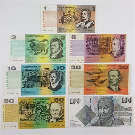 Complete Set Of Australian Paper Banknotes Auction 0053 2549244