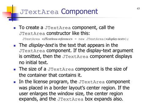 Ppt Chapter 18 Gui Programming Component Layout Additional Gui Components Powerpoint