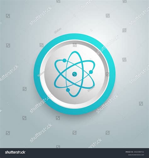 Icon Structure Nucleus Atom Atom Protons Stock Vector Royalty Free