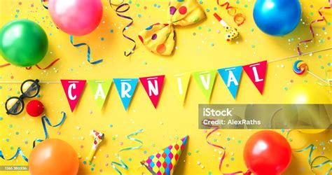 페넌트 체인 풍선 스트리머 색종이와 다채로운 카니발 파티 배경 배경 주제에 대한 스톡 사진 및 기타 이미지 배경 주제 사슬 우승기 Istock