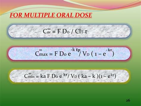 Pharmacokinetics Of Multiple Dosing Pptx