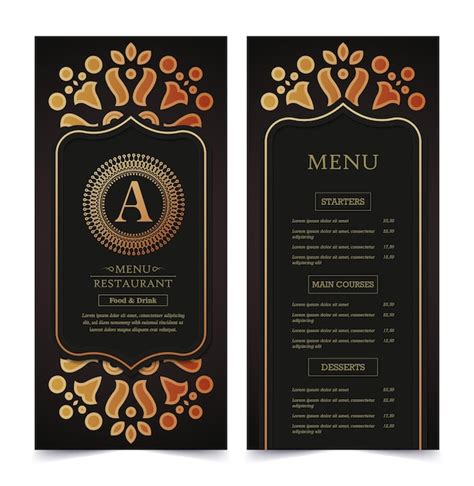 Premium Vector Restaurant Or Cafe Menu Design Template