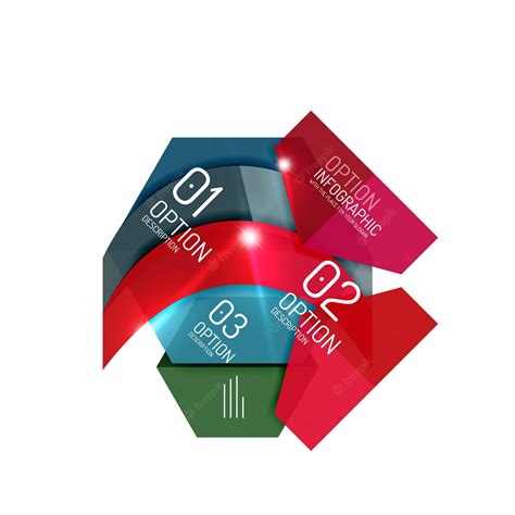 Premium Vector Vector Geometric Abstract Background Template For Infographics