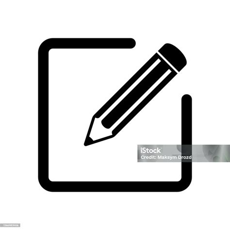 edit icon symbol vector edit text icon stock illustration download