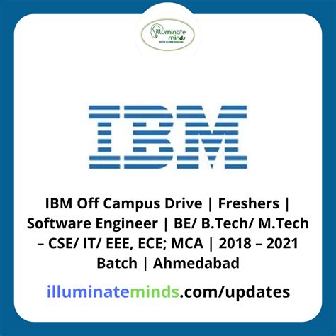 IBM Off Campus Drive Freshers Software Engineer BE B Tech M Tech CSE IT EEE ECE