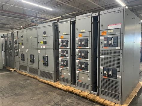 5000 Amps General Electric Main Tie Main Line Up Suse Rated Wavepro Wsx 50 Mains Tie Pwrbrk