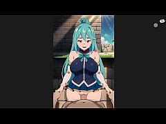Konosuba Aqua Standing Sex Creampie Ohh My Waifu H Game Xxx Mobile