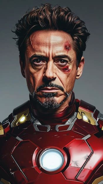 Captivating Portrait Of Robert Downey Jr Premium Ai Generated Image