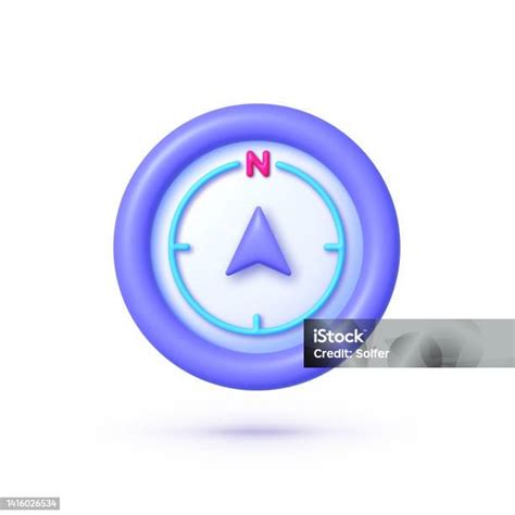 흰색 배경에 나침반 3d 그림 사실적인 벡터 일러스트 레이 션 0명에 대한 스톡 벡터 아트 및 기타 이미지 0명 금속
