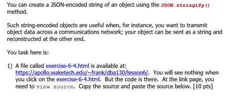 Solved You Can Create A Json Encoded String Of An Object