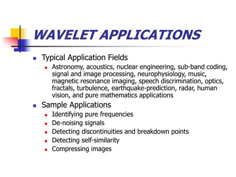 ppt introduction to wavelet powerpoint presentation free download id 6976152