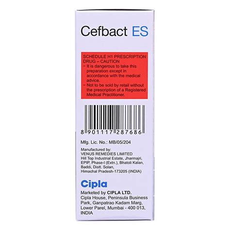 Buy Cefbact Es 15g Injection 1s Online At Upto 25 Off Netmeds