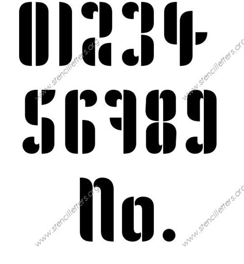 Printable Custom Made Number Stencils Digital Templates Stencil Printable Custom Made Number Stencils Digital Templates Stencil