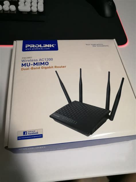 Prolink Prc3801 Router Wifi Ac 1200 Mu Mimo Computers And Tech Parts And Accessories Networking