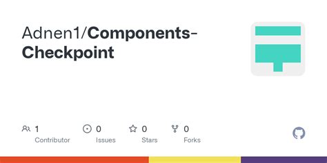 github adnen1 components checkpoint