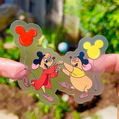 Disney Cinderella Jaq Jaq And Gus Gus Sticker Disney Jaq Etsy