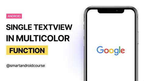 Android Single Textview In Multicolor Youtube