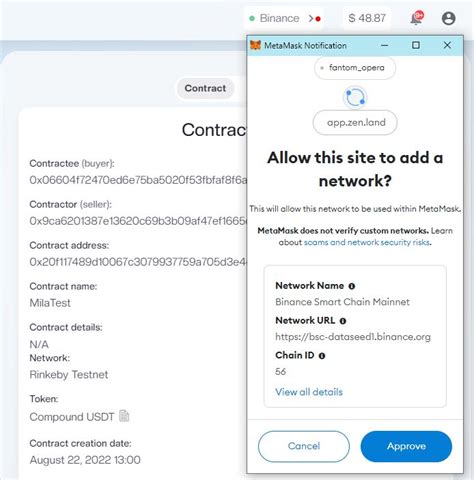How To Add Network Testnet Mainnet To Metamask Account Zenland Knowledge Base