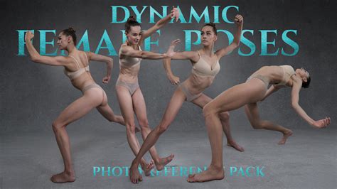 Artstation A Dynamic Female Poses Photo Reference Pack For Artists