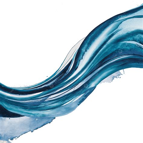 수채화 브러시 스트로크 파도 배너 파란색 배경 질감 오버레이 효과 수채화 붓놀림 파도 Png 일러스트 및 Psd 이미지 무료 다운로드 Pngtree