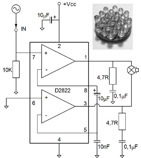 Led Array And The Amplifier Diagram Download Scientific Diagram