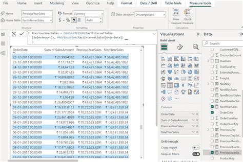Power Bi Dax Previousyear Function