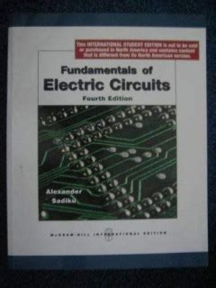 Fundamentals Of Electric Circuits Textbook Trader