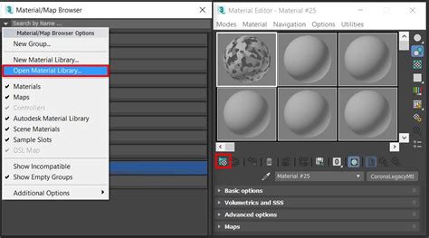 How To Open Corona Material Sets 3ds Max Chaos Help Center