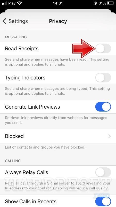 How To Disable Read Receipts On Signal How To HardReset Info