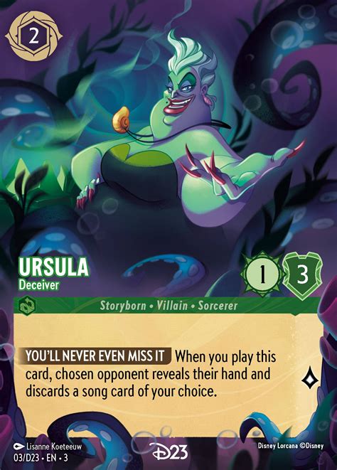 Ursula 003 Promo Card List Disney Lorcana Digitaltq