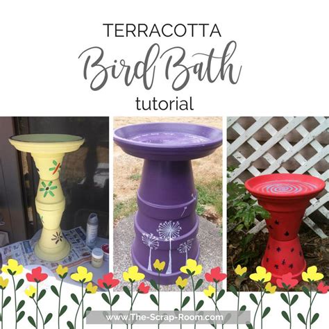 Clay Pot Bird Bath