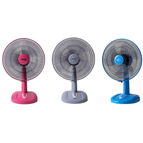 Victor พัดลม ตั้งโต๊ะ ขนาด 16 นิ้ว รุ่น Tf 166 ความเร็วลม 3 ระดับ ประหยัดไฟเบอร์ 5 พัดลมตั้งพื้น