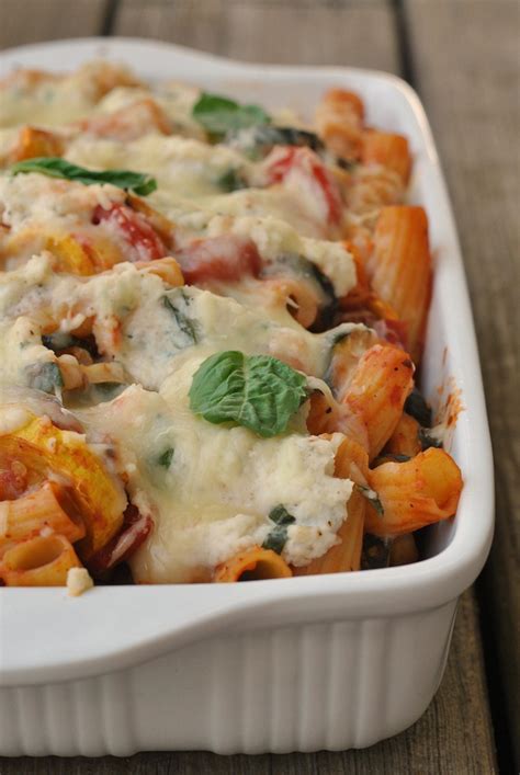 Baked Ziti With Summer Vegetables Weekly Menu Prevention Rd