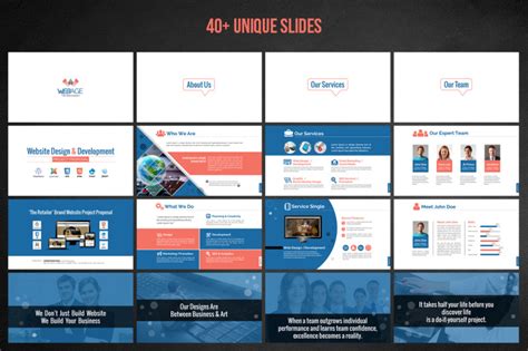 Web Design Development Project Proposal PowerPoint Template By ContestDesign TheHungryJPEG