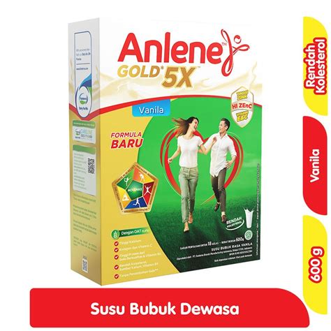 Jual Anlene Gold 5x Susu Bubuk Dewasa Vanila 600 620 G Di Seller Alfamart Official Store