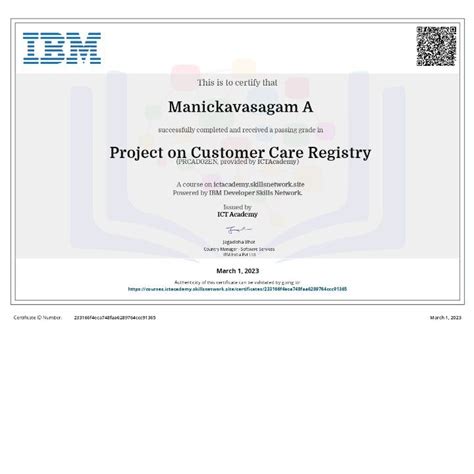 Manickavasagam A On Linkedin Project Ibm Ibmskillsbuild Ictacademy Certificate Certification…