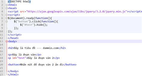 [jquery] phần 3 các hàm chọn jquery jquery selectors dammio