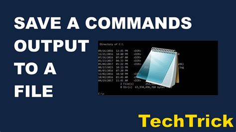 Save A Commands Output To A File Artofit