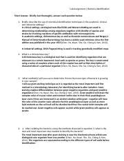 Lab Assignment 10 Bacteria Identification Copy Docx Lab Assignment Bacteria Identification