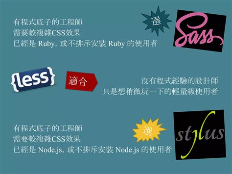 Css Preprocessor 介紹，與 Sass 入門分享 Pdf