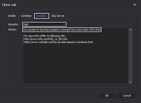 Sql Server Instance Health Check Creating Rules From Templates