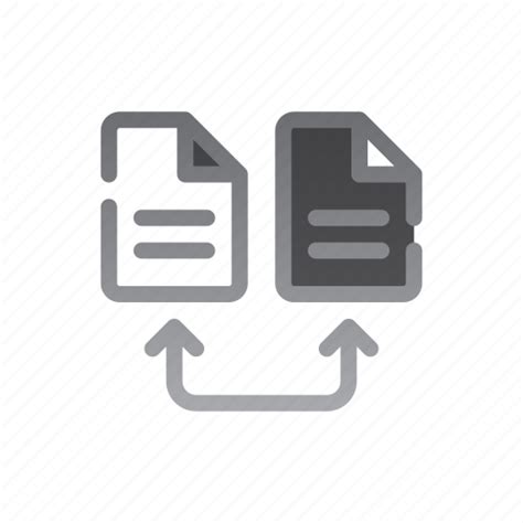 Compare Synchronize Transfer Files Text Icon Download On Iconfinder