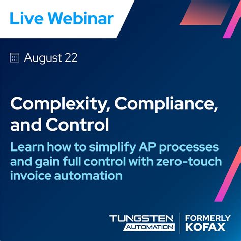 Tungsten Automation Webinar On Zero Touch Automation Tungsten Automation Posted On The Topic
