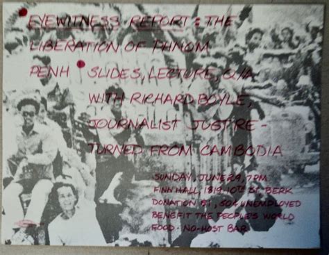 Eyewitness Report The Liberation Of Phnom Penh Slides Lecture Q A