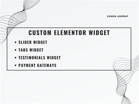 A Custom Elementor Widget Of Your Own Choice And Functionality Upwork