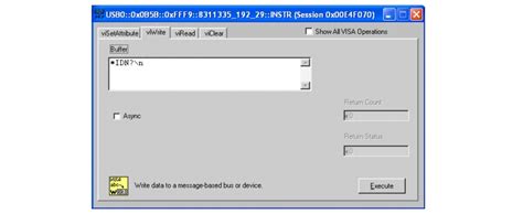 sending scpi commands