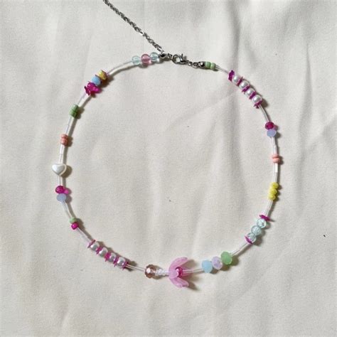 Kalung Manik Manik Arrow Kalung Manik Manik Simple Kalung Manik Aesthetic Perhiasan