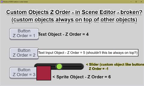 BUG Buttons Objects And Other Custom Objects In Scene Editor